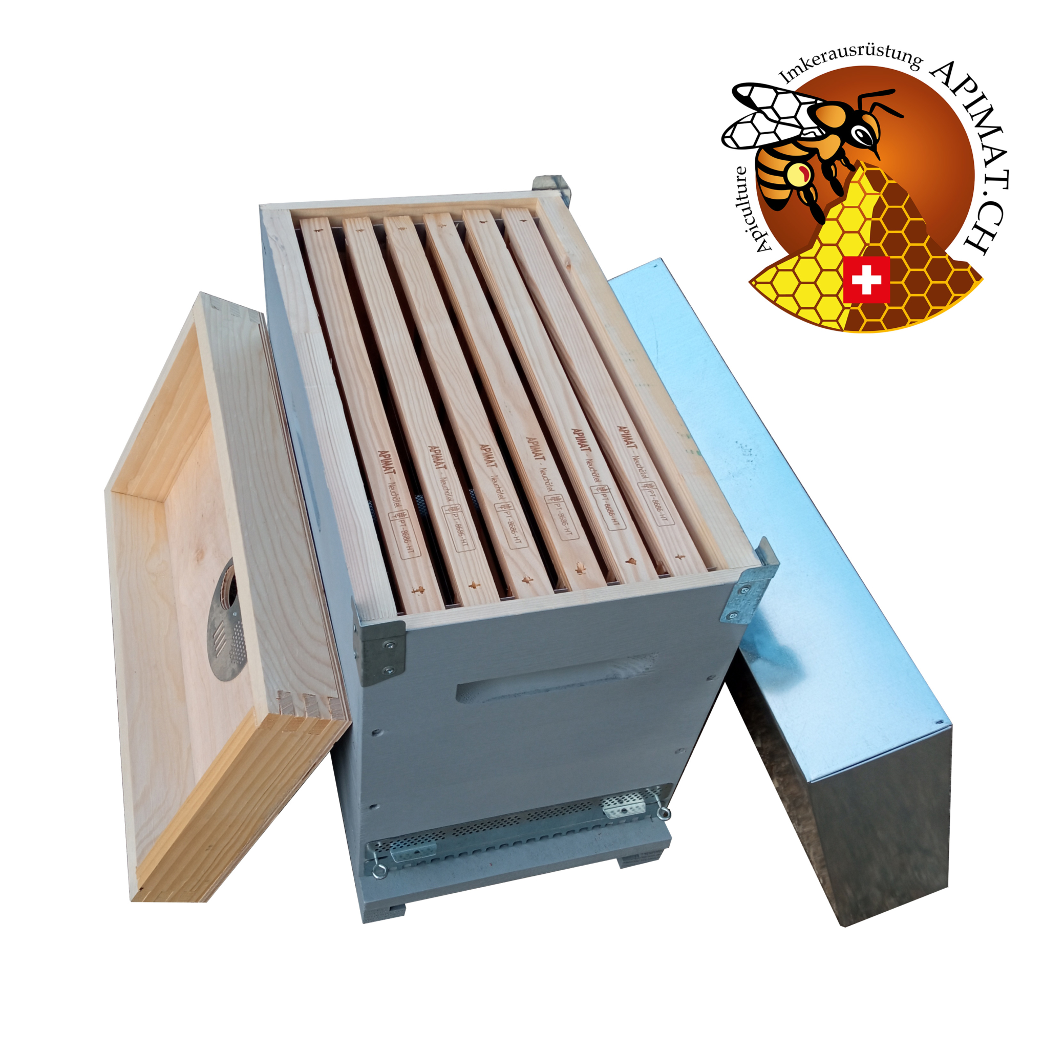 Ruchette Dadant 6 pour formation de nucléi ( AVEC CADRES ) - APIMAT ...