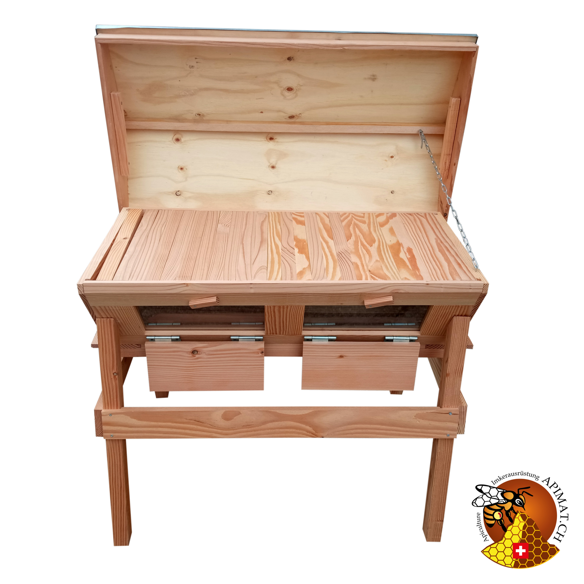 Ruche Kenyane vitrée avec volet - APIMAT | Boutique pour apiculteurs