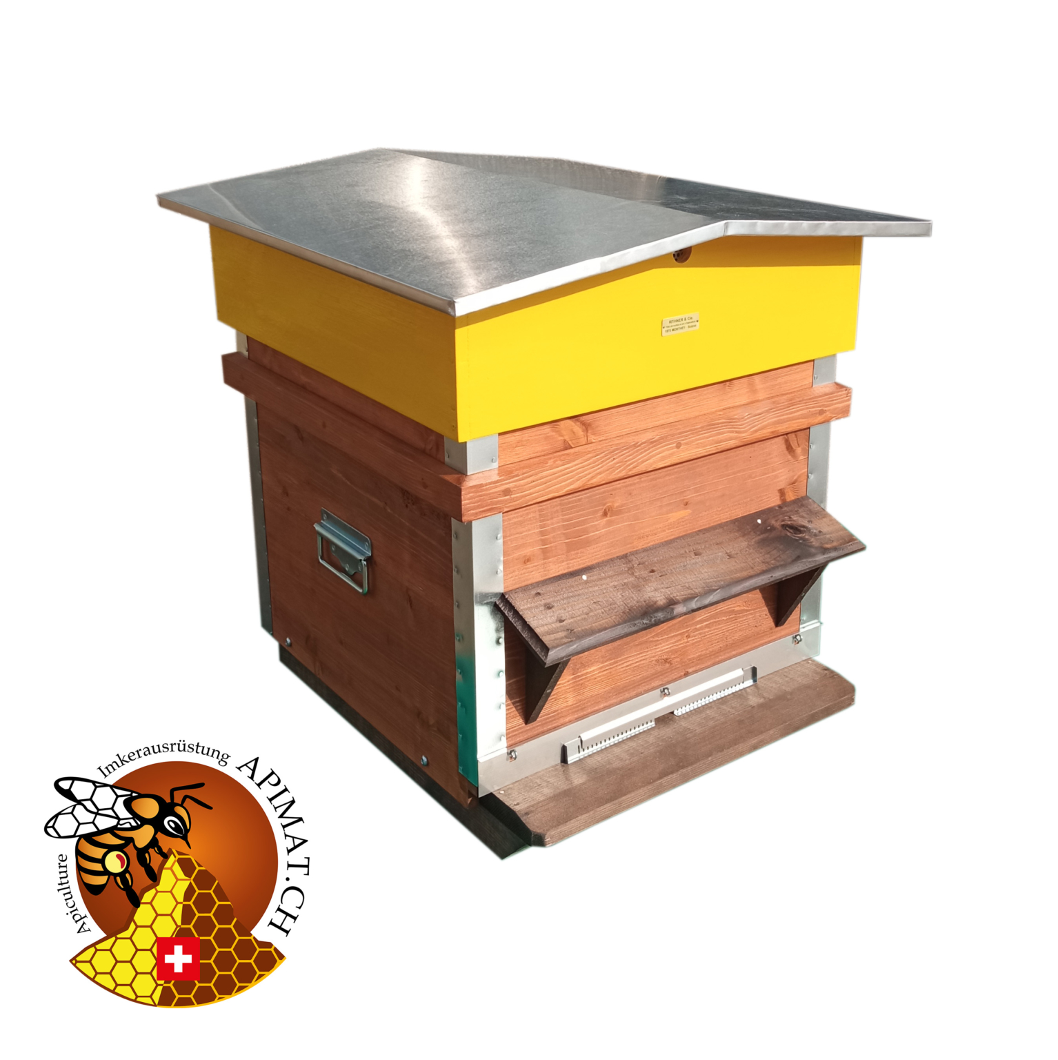 Ruche RITHNER Dadant Blatt 10 complète, montée et peinte ( SANS CADRES ) - APIMAT | Boutique ...