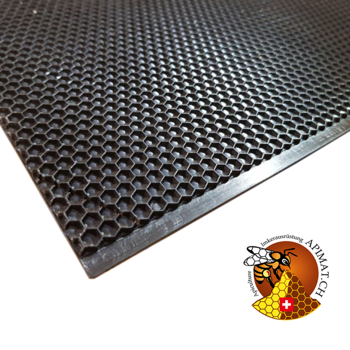 Feuille alvéolée en plastique alimentaire noire Dadant - APIMAT ...